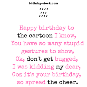 # Top 6+ Birthday Poems Funny With Images For Friends - Birthday Stock
