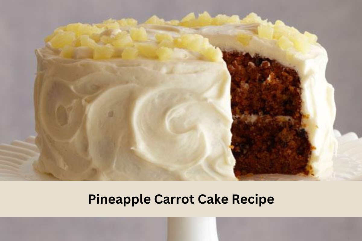 Pineapple Carrot Cake Recipe Birthday Stock Pineapple Carrot Cake Recipe Birthday Stock