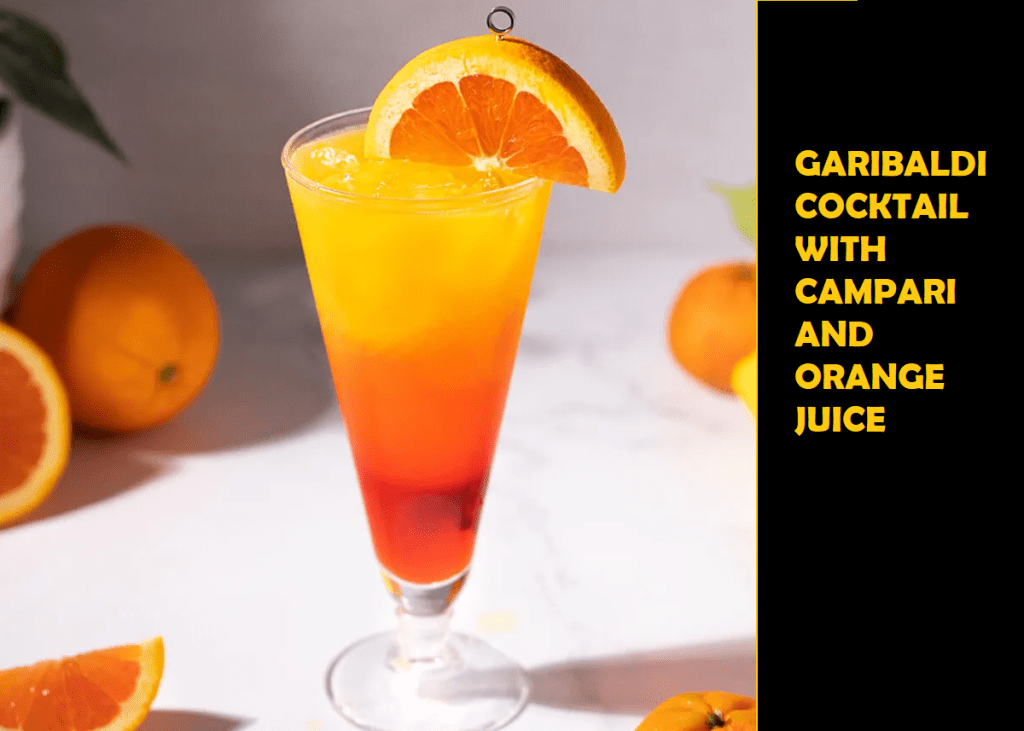 GARIBALDI COCKTAIL WITH CAMPARI AND ORANGE JUICE - Birthday Stock