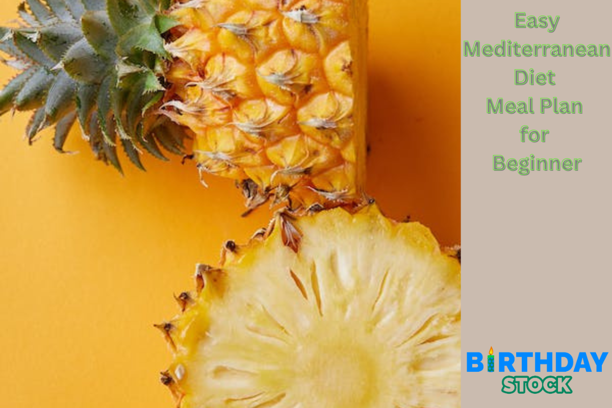 Easy Mediterranean Diet Meal Plan For Beginner Birthday Stock