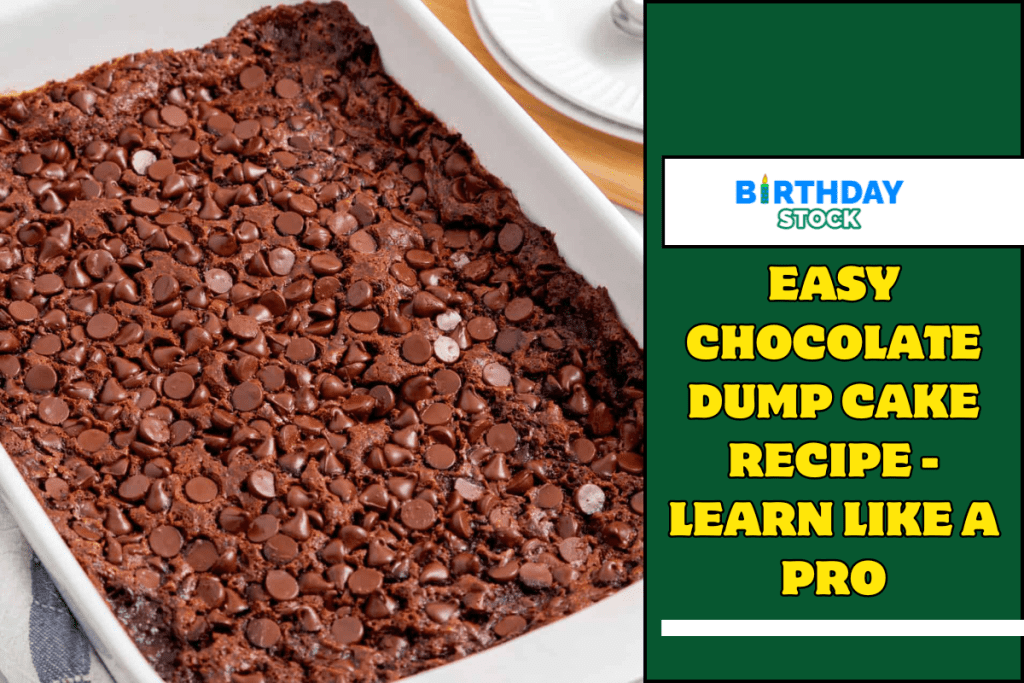 Easy Chocolate Dump Cake Recipe - Learn Like A Pro - Birthday Stock