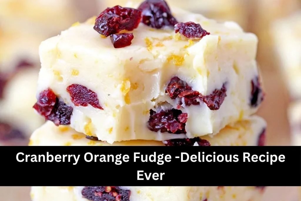 Cranberry Orange Fudge -Delicious Recipe Ever - Birthday Stock
