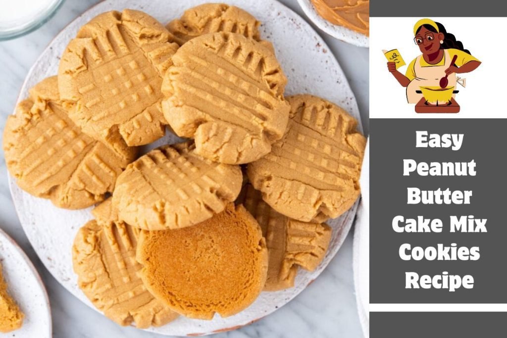 Easy Peanut Butter Cake Mix Cookies Recipe - Birthday Stock