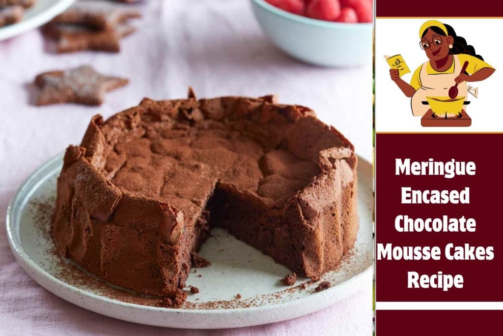 Meringue Encased Chocolate Mousse Cakes Recipe - Birthday Stock