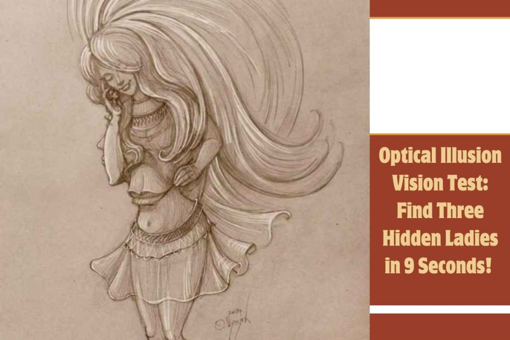 Optical Illusion Vision Test: Find Three Hidden Ladies In 9 Seconds ...
