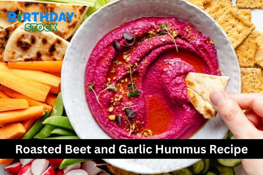 Roasted Beet And Garlic Hummus Recipe - Birthday Stock