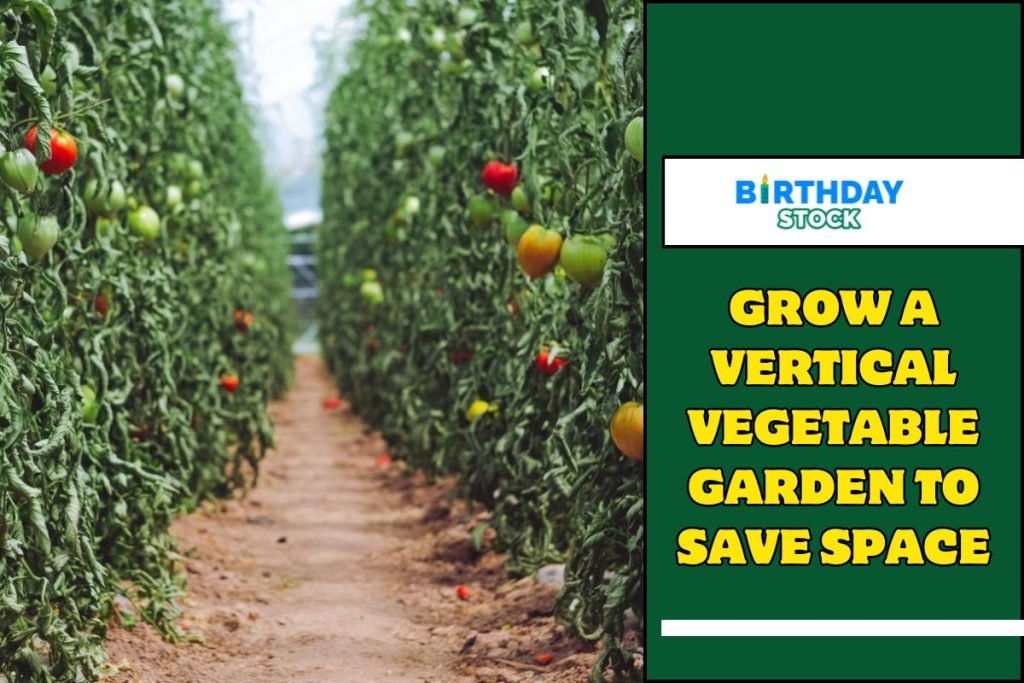 Grow A Vertical Vegetable Garden To Save Space - Birthday Stock